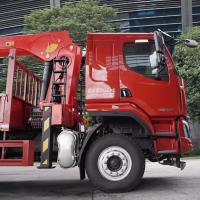 China 14 Ton Mobile Truck Mounted Crane With WEICHAI Engine And 30T.M Rated Lifting Moment for sale