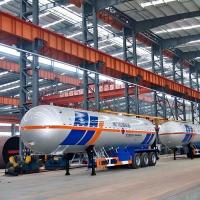 China 2.1 MPa Hydrotest Pressure CIMC LINYU Howo Chassis 8*4 Gas Transport Tank Semi Trailer for sale