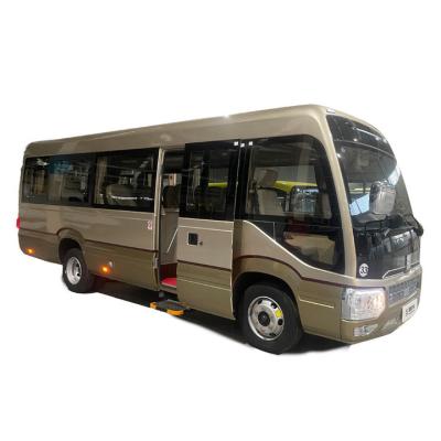 China 2024 Brand New LHD Mini 30 Seater Coaster Bus  with Engine Capacity 4L for sale