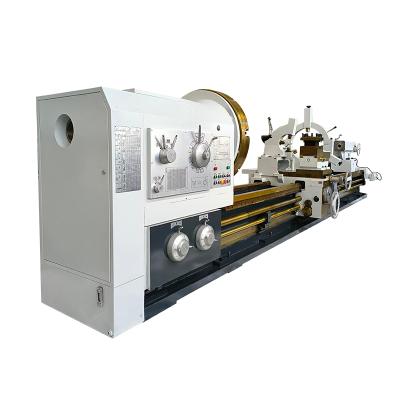 China 1250mm Large Swing Lathe CW61125 with 6 Ton Load Capacity and 56 Feed Rate Options for Heavy Duty Flange Machining for sale