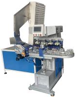 China Fully Automatic Four Color Bottle Cap Pad Printing Machine 50HZ / 60HZ for sale