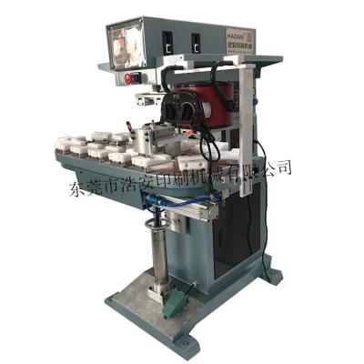 China Two Color Rotary Pad Printing Machine For Pen Cap Stationery for sale