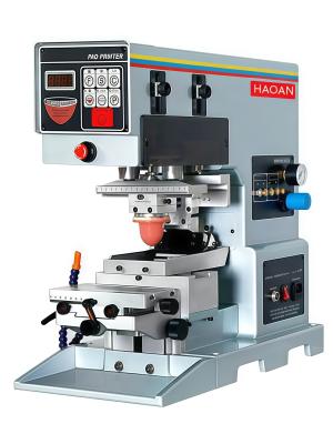 China Single Color Semi Automatic Pad Printing Machines Are Used For Printing On Electronics And Metal Parts for sale