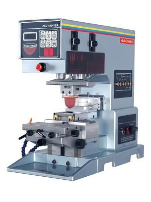 China Single Color Semi Automatic Pad Printing Machine With Ink Cup For Printing On Toys And Stationery for sale