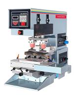 China Two Color Semi Automatic Pad Printing Machine With Adjustable Printing Speed And Pressure for sale