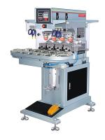 China 4 Color Pad Printing Machine The Oil Cup Type Semi Automatic Pad Printing Machine for sale