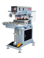 China High Efficiency Rotary Belt 4 Color Semi Automatic Pad Printer Machine for sale
