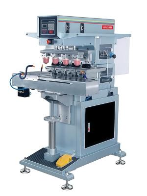 China 4 Colors Semi Automatic Pad Printing Machine Suitable For Printing On Electronics Components Medical Devices Toys And Products for sale