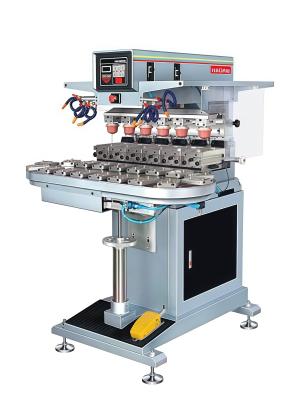China 6 Color Pad Printing Machine With Multi-angle Adjustable Positioning for sale