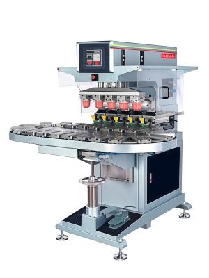 China 5 Colors Semi Automatic Pad Printing Machine Ink Pad Printer for sale