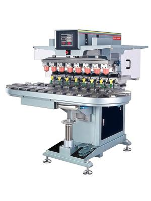 China 8 Colors Semi Automatic Pad Printing Machine For Precision Printing On Curved Flat And Textured Surfaces In Manufacturing Haoan Servo Priter for sale