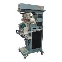 China Four Color Three Axis Servo Semi Automatic Pad Printing Machine For Helmet Printing for sale