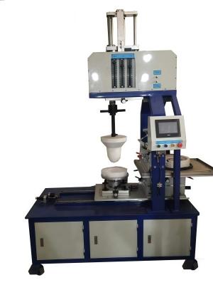 China Three Colors Semi Automatic Pad Printing Machine For Bowl Ceramic Printing Machine for sale