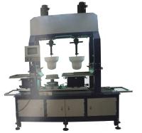China Two Color Two Position Semi Automatic Pad Printing Machine For Ceramic Bowls for sale