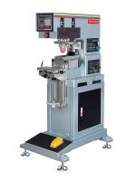 China Industrial Monochrome Oil Basin Semi Automatic Pad Printing Machine For Plastic for sale