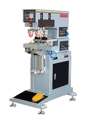 China Oil Basin Type Two Color Semi Automatic Pad Printer With Large Area And Flexible Ink Refill for sale