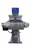China 4 Color 12 Station Semi Automatic Pad Printer Turntable SMC Pneumatic for sale