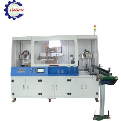 China Single Station Linear Full Servo Screen Printing Machine For Medical Measuring Cups for sale