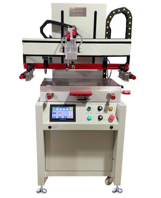 China Semi Automatic Planar Screen Printing Machine With PLC Control And SMC Electrical Components for sale