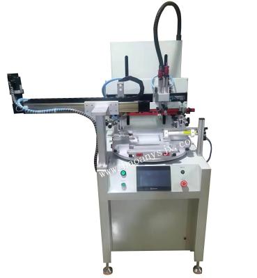 China Automatic Rotary Flatbed Screen Printing Machine With Auto Loader Manipulator for sale