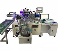 China Nameplate Logo Flatbed Screen Printing Machine Semi Automatic With Plasma Laser Marking for sale