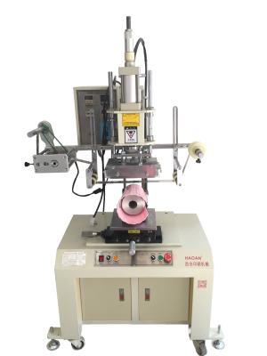 China Semi Automatic Pneumatic Hot Foil Stamping Machine For Round Arc Cone Face for sale