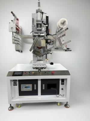 China Bottles Semi Automatic Hot Stamping Machine For Round Arc Cone Flat Surface for sale