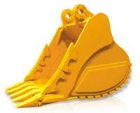 China Excavator Rotating Tilt Bucket 1-100 Ton Waterproof Leakproof Rock Bucket 2.1m³ for sale
