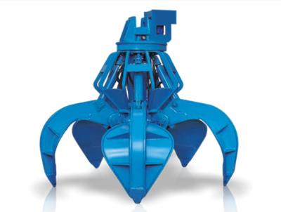 China Q355Mn Steel Hydraulic Log Grab Excavator Grapple 450kg 1500mm Jaw Opening for sale