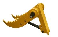 China Q355Mn Steel Hydraulic Rotating Grapple 360 Degree Forestry Grapple for Excavator 1500mm Jaw Opening for sale