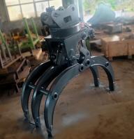China Max Jaw Opening 1500mm Rock Rotating Grab For Excavator for sale