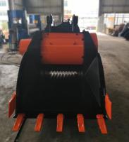 China 12-22 Ton Hydraulic Excavator Sieve Bucket 0.58cbm Load Volume 130lpm Oil Flow for sale