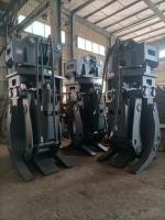 China Q355Mn Steel Hydraulic Rotating Grapple 360 Degree Forestry Grapple for Excavator 1500mm Jaw Opening for sale