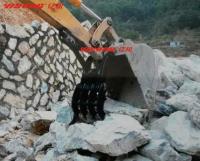 China NM400 Mechanical Hydraulic Thumb Grapple For Excavator for sale
