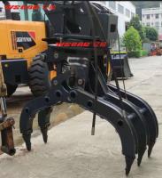 China NM400 Wear Resistant Steel Hydraulic Scrap Metal Grapple 360 Degree Rotating 42CrMo Pins for sale