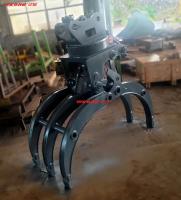 China Excavator 360 Degree Rotating Log Grab Wood Grapple 20-30 Ton Capacity OEM ODM for sale