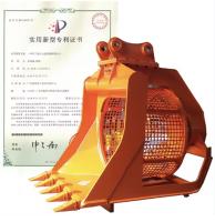China Q355B Q690D NM400 Hardox450 Rotating Screening Bucket 1.1m3 for 5-120T Excavators for sale