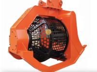 China 0.75m3 capacity 360 Degree Rotating Screening Bucket For Excavator for sale