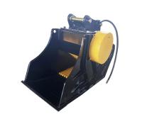 China Excavator Crushing Bucket 12-22 Ton Concrete Basalt Crusher 0.58cbm 200Bar for sale