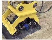 China Width 6720mm Hydraulic Plate Compactor For Excavator 2.5-3.5t for sale
