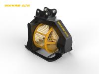China Q355B Q690D NM400 Hardox450 Rotating Screening Bucket 1.1m3 for 5-120T Excavators for sale