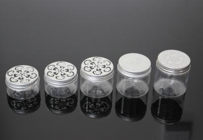 China 50ml Empty PET Plastic Jars , Air Freshener Small Clear Plastic Jars for sale
