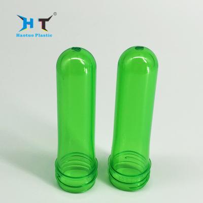 China 18g 24/410 Plastic PET Preform in Clear Green Colors Preform PET Low Price for sale
