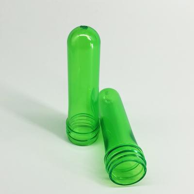China 18g 24/410 Plastic PET Preform in Clear Green Colors Preform PET Low Price for sale