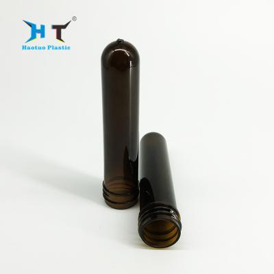 China 45g Perfume Plastic PET Preform , 28mm Pet Preform Transparent Amber Color for sale