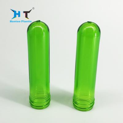 China Beauty Transparent Green Pet Preform , Lightweight Pet Bottle Preform for sale
