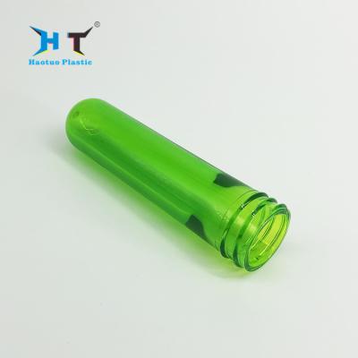 China Beauty Transparent Green Pet Preform , Lightweight Pet Bottle Preform for sale
