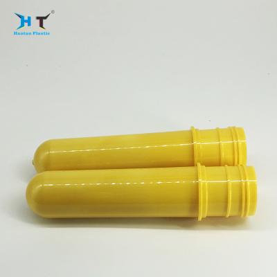 China Yellow Color 38mm Neck Pet Preform for 30 Ml - 1000 Ml bottle Capacity SGS Approved for sale