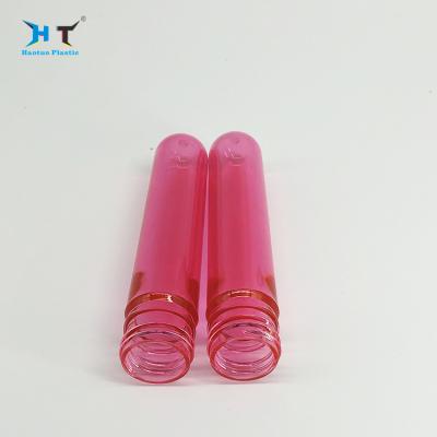 China Lotion Body Gel Container Bottle Plastic PET Preform Red Color High Transparency for sale