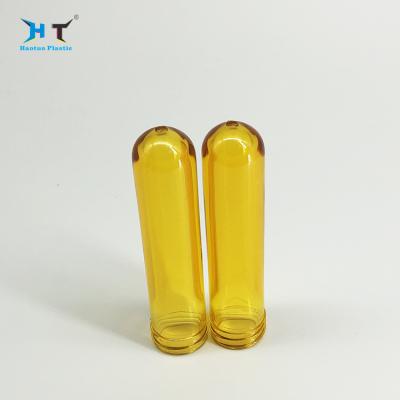China 100 Ml Blowing Pet Plastic Preforms 18 G 24 / 410 Neck Size Yellow Color for sale